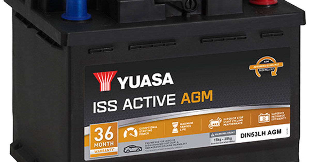 DIN53LH AGM - ISS Active AGM Stop-Start Stop/Start car batteries ...