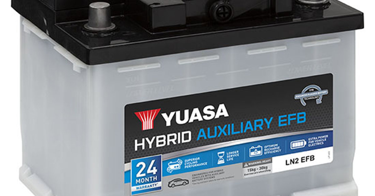 LN2 EFB - Hybrid Auxiliary Hybrid & EV car batteries | Yuasa Batteries