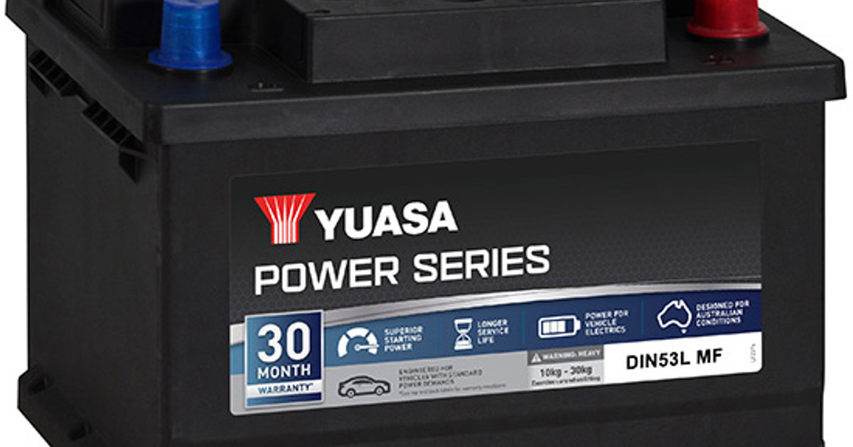 DIN53L MF - Power Series DIN Conventional car batteries | Yuasa Batteries