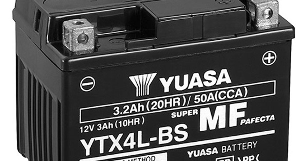 YTX4L-BS - Maintenance Free AGM Motorcycle & Powersport batteries ...