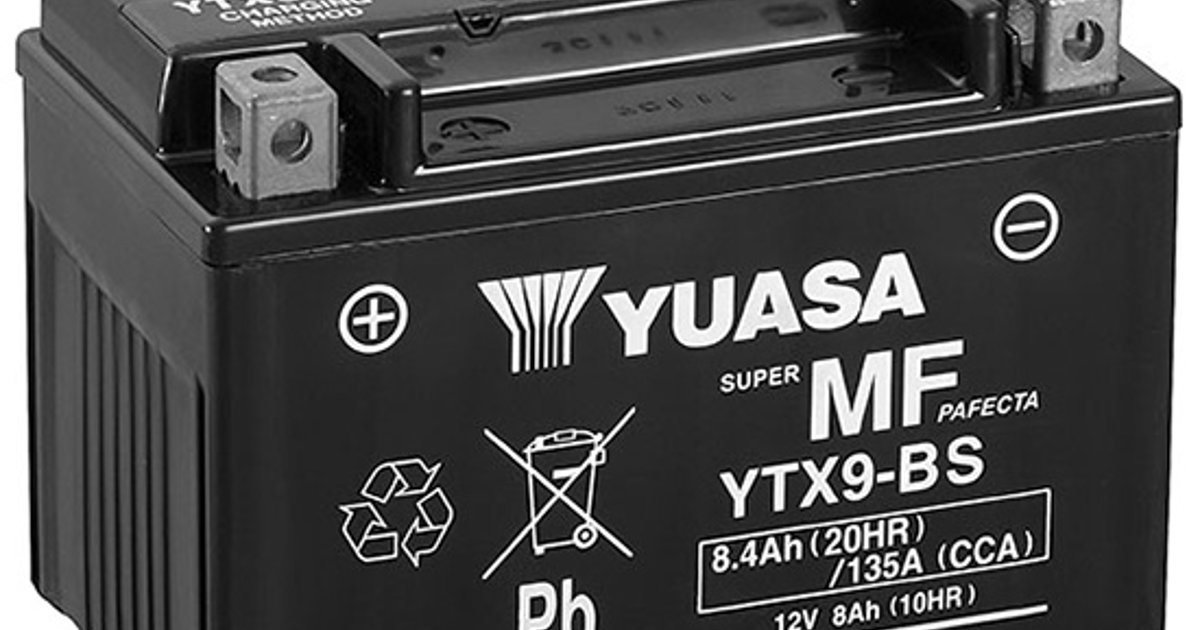 YTX9-BS - Maintenance Free AGM Motorcycle & Powersport batteries | Yuasa Batteries