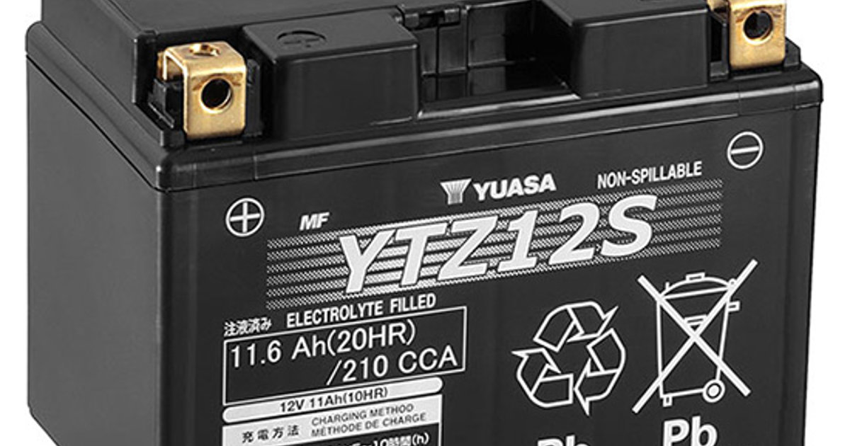 YTZ12S - YTZ Maintenance Free AGM Motorcycle & Powersport batteries ...
