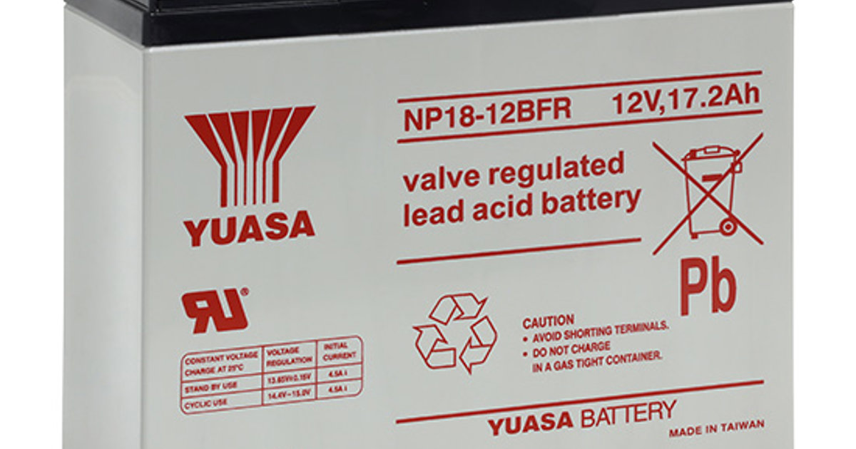 NP18-12BFR - Yuasa NP Stationary Power | Yuasa Batteries